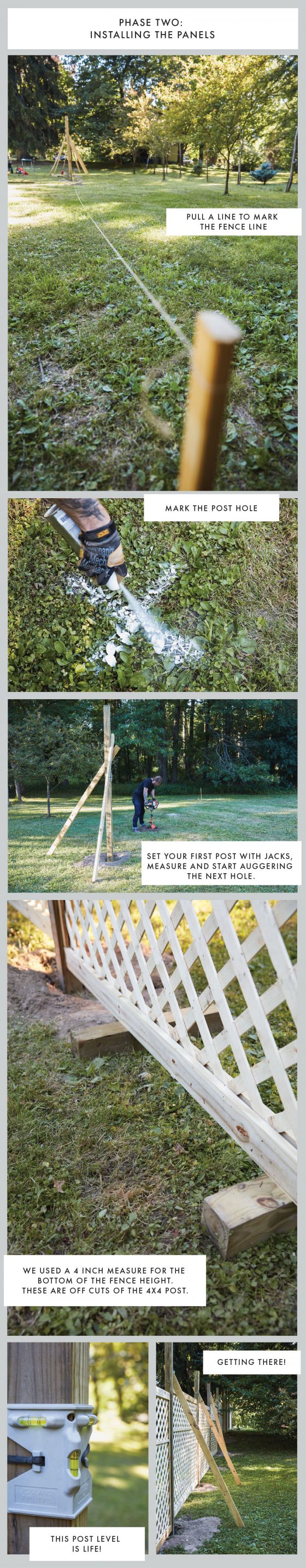 How to Build a Wooden Lattice Fence - House of Brinson