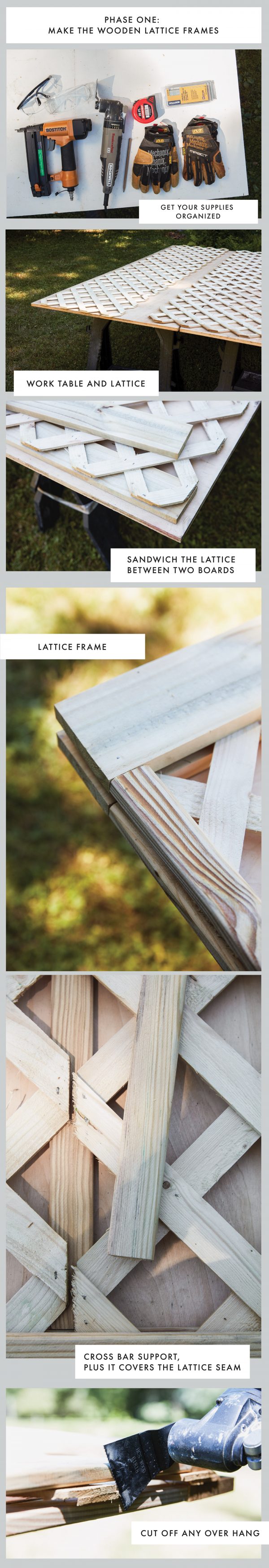 How to Build a Wooden Lattice Fence - House of Brinson